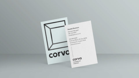Rebranding example: Name, logo, website design - Corva